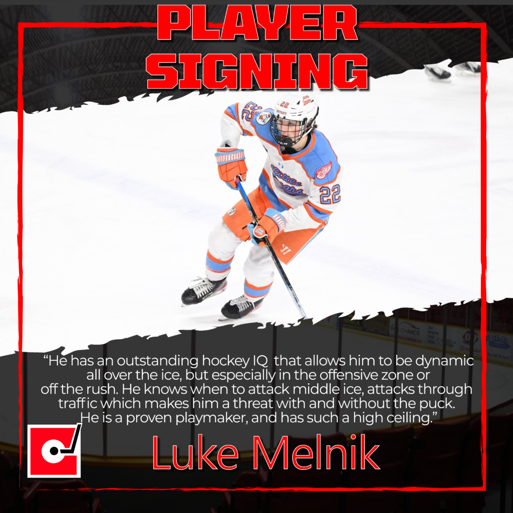 Centennials sign Luke Melnik | Merritt Centennials
